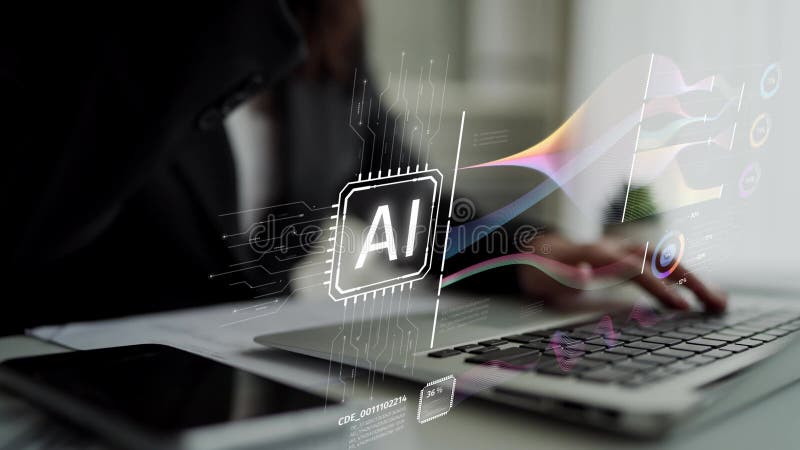 AI Brain Processing Data with Generative Artificial Intelligence ...