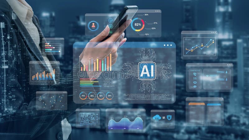 AI Brain Processing Data with Generative Artificial Intelligence ...