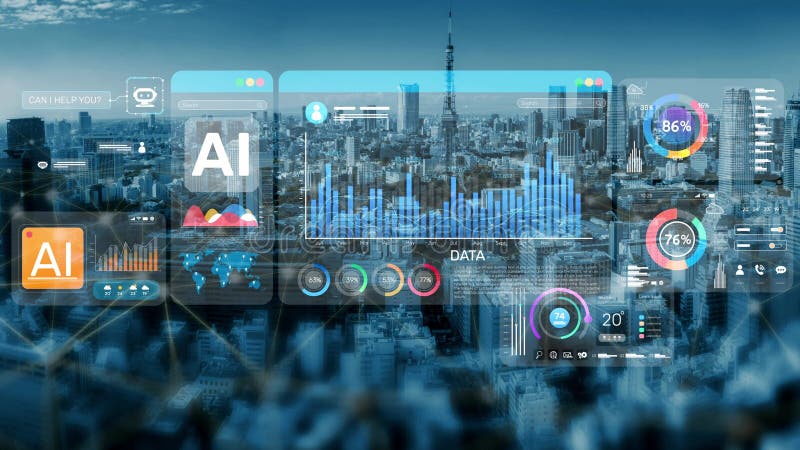 AI Brain Processing Data with Generative Artificial Intelligence ...