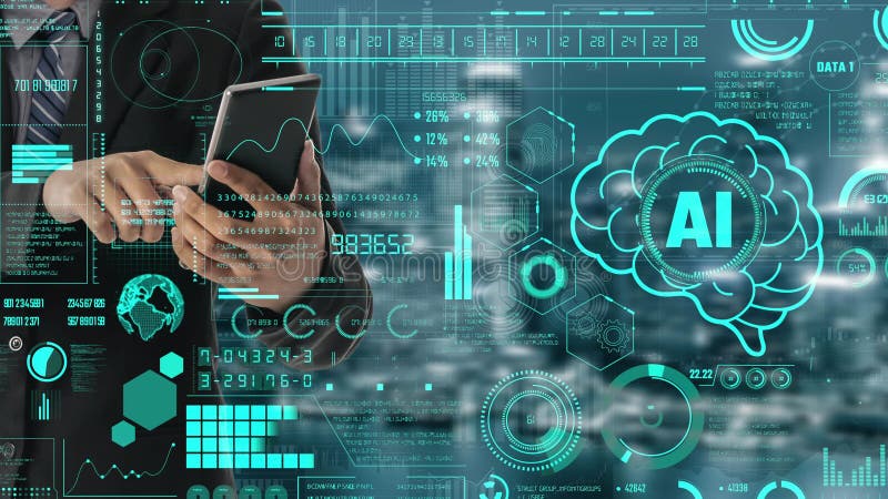 AI Brain Processing Data with Generative Artificial Intelligence Concept Muxer Stock Video ...