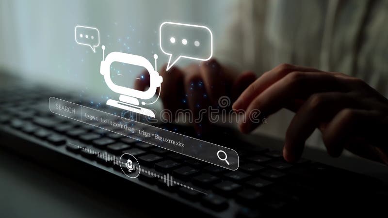 AI Assistant Chatbot Interface with Voice Command and Smart Search ...