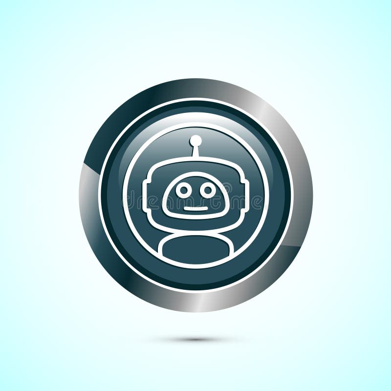 AI Assistant Icon Design Illustration. Digital or Virtual Assistant ...