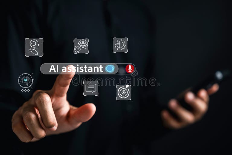 AI Assistant Technology Helping Users Plan Goals, Track Progress Stock ...