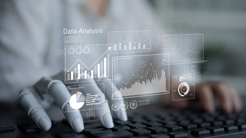AI-Assisted Business Data Analytics Dashboard Latch Stock Photo - Image ...