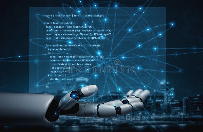 AI-Assisted Code Development for Web Task Management Vouch Stock Illustration - Illustration of ...