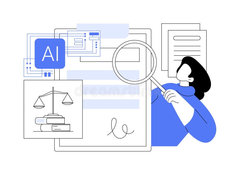 AI-Assisted Contract Analysis Abstract Concept Vector Illustration ... AI-Assisted Contract Analysis Abstract Concept Vector Illustration ...