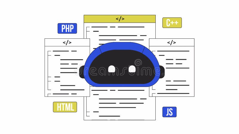 AI-assisted Programming Animation Stock Video - Video of isolated, icon ... AI-assisted Programming Animation Stock Video - Video of isolated, icon ...