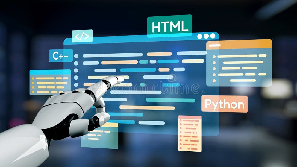 AI-Assisted Programming with Smart Coding Interfaces Epoch Stock Image ...