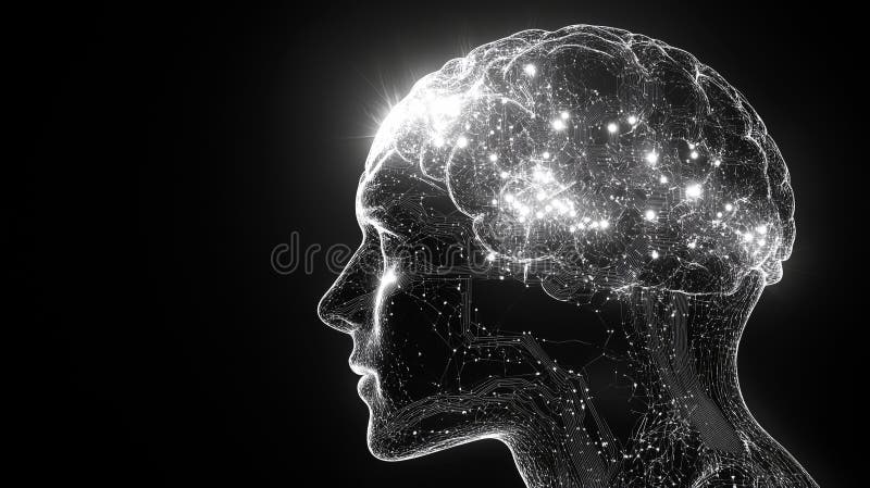 The AI-Augmented Brain. Unlocking New Levels of Mental Capacity. Stock ...