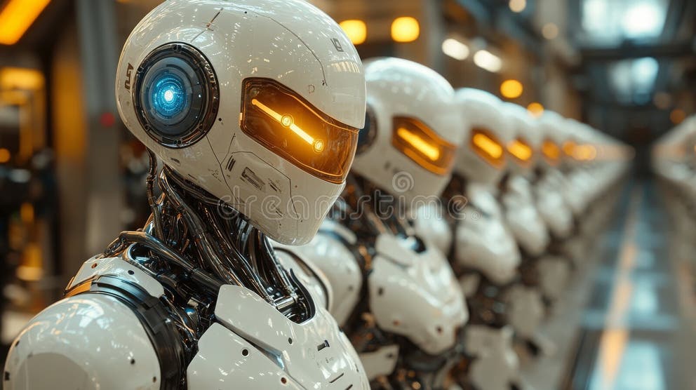 AI Avatars Engaged in Interactive Communication within a Modern Factory ...