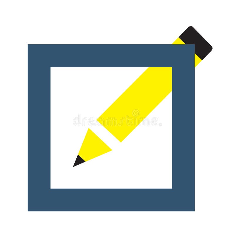 Pencil Tool - Graphic Designer Tool Iconic Stock Illustration ...