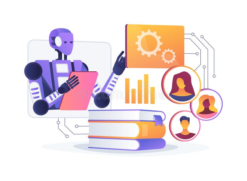 AI-Backed Education Equity Initiatives Abstract Concept Vector ...