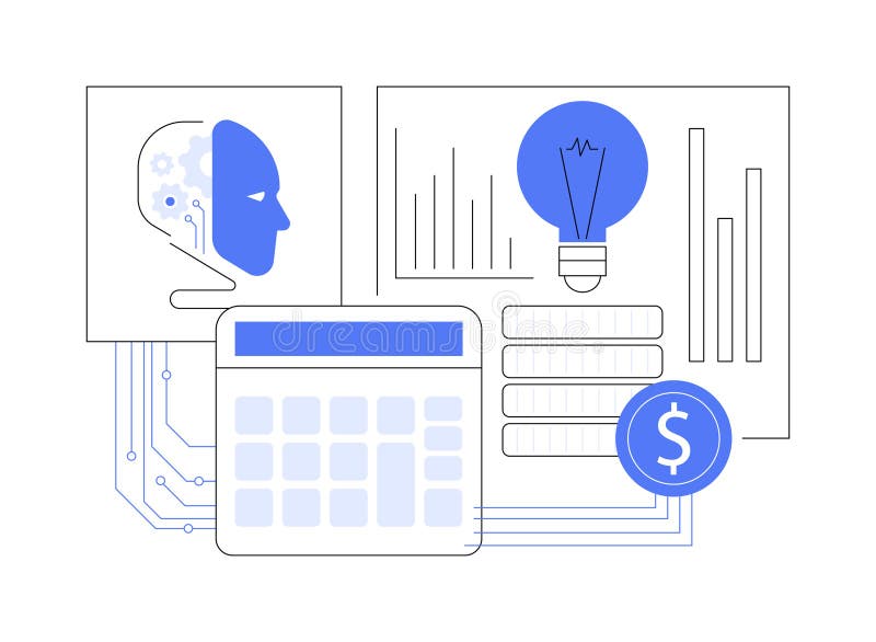 AI-Backed Energy Pricing Abstract Concept Vector Illustration. Stock ...