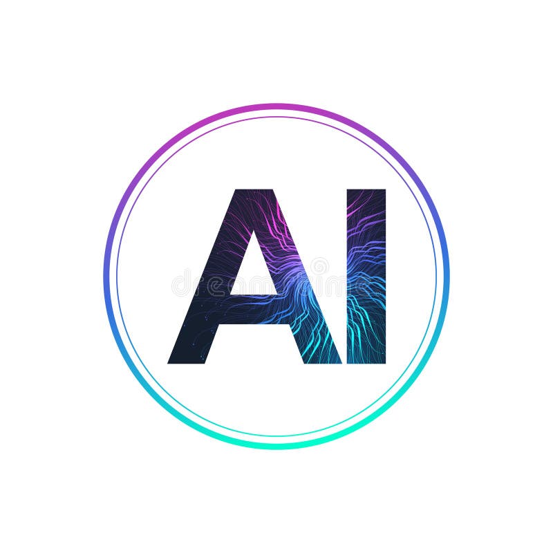 AI Banner Concept in the Digital Style. Generative Ideas Design Element ...