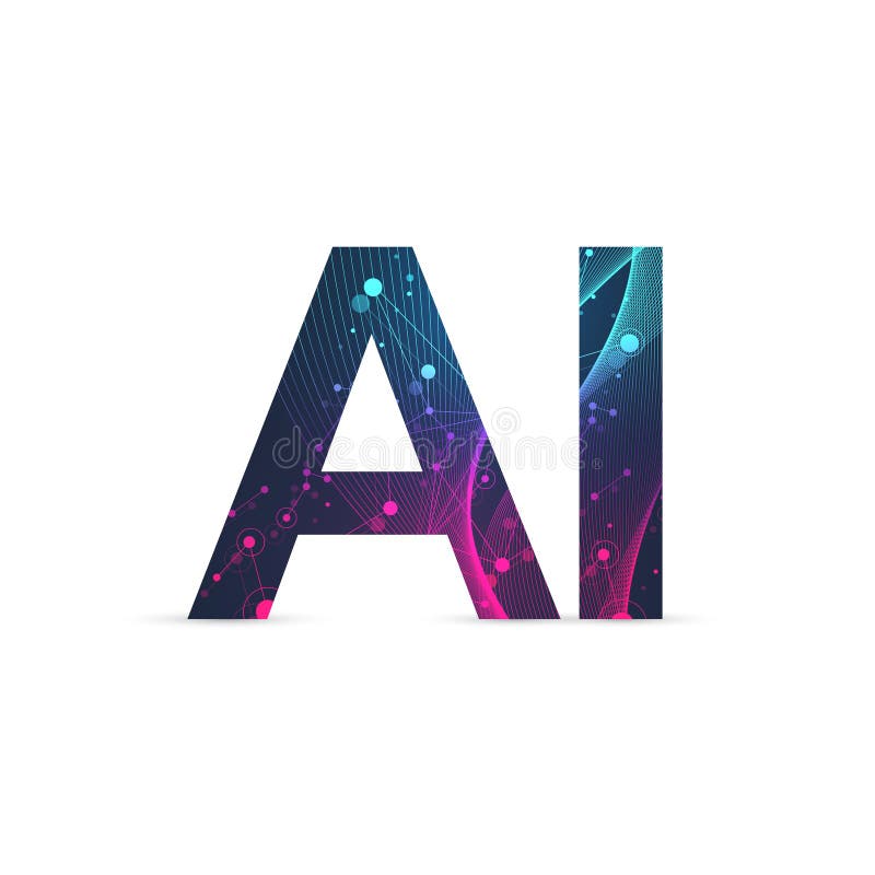 AI Banner Concept in the Digital Style. Generative Ideas Design Element ...