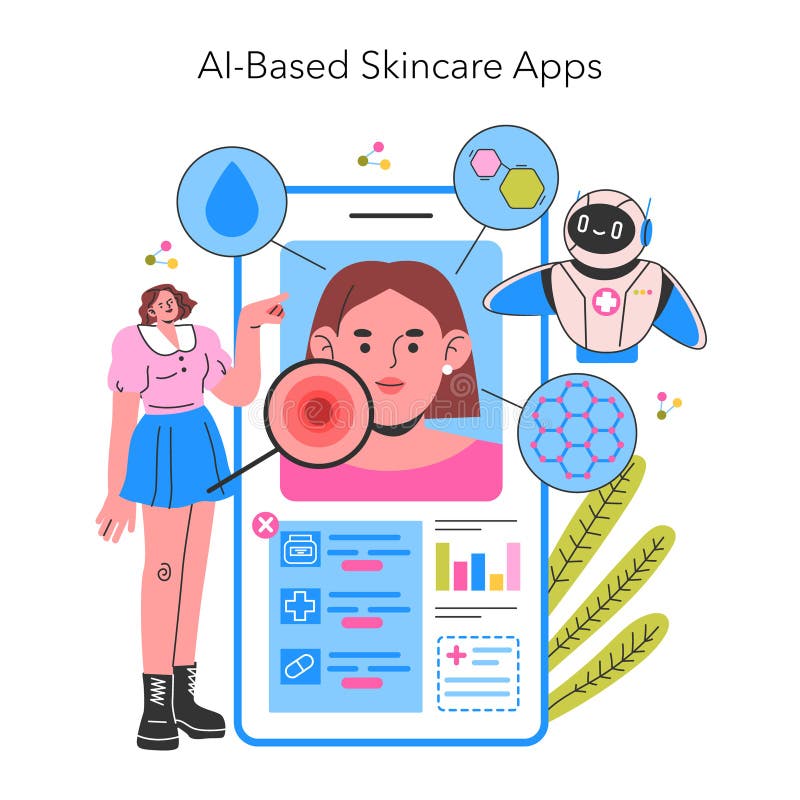 Scincare Innovation. Flat Vector Illustration Stock Vector ...