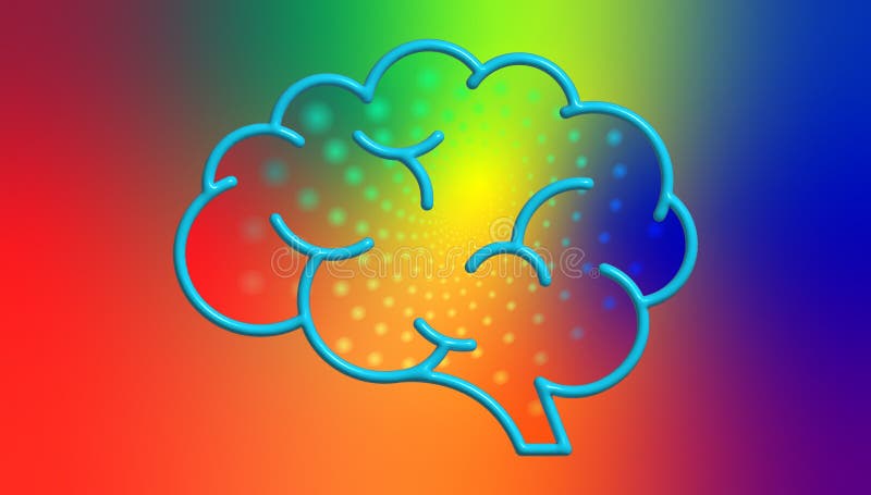 Abstract Brainwork Background Stock Illustration - Illustration of ...