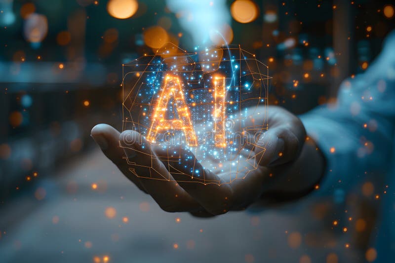 AI Becomes More Powerful and Reliable Stock Image - Image of tool ...