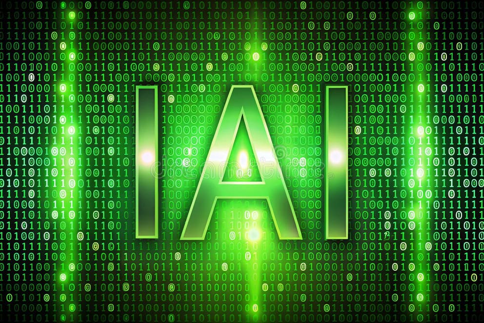 AI and Binary Code: Digital Web Design Concept for AI Integration Stock ...