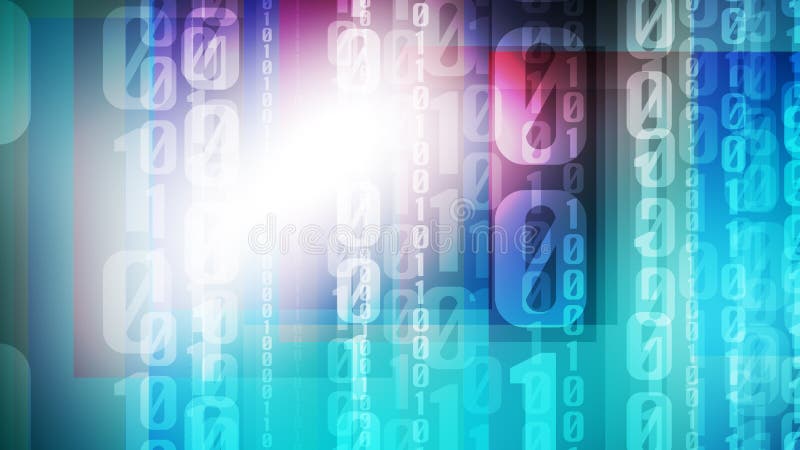 Ai Binary Rectangles And White Abstract World Of Artificial Intelligence In Binary Code