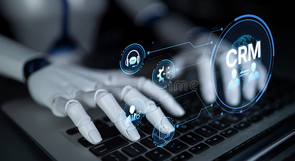 AI Boosts CRM with Smart Data-Driven Customer Insights Spline Stock Image - Image of strategy ...
