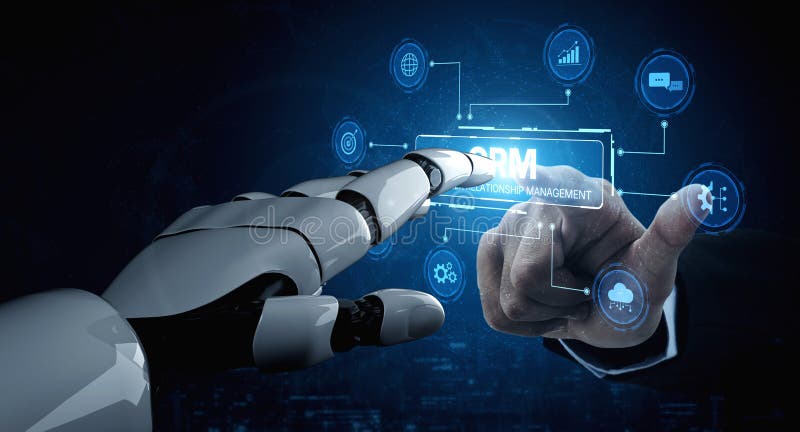 AI Boosts CRM with Smart Data-Driven Customer Insights Spline Stock Photo - Image of assistant ...