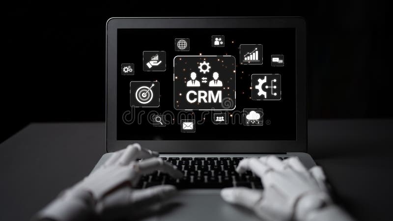 AI Boosts CRM with Smart Data-Driven Customer Insights Spline Stock Photo - Image of system ...