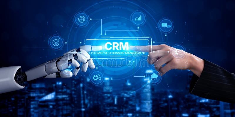 AI Boosts CRM with Smart Data-Driven Customer Insights Spline Stock Image - Image of agent, tool ...