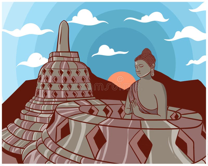 Borobudur Cartoon Stock Illustrations – 97 Borobudur Cartoon Stock ...
