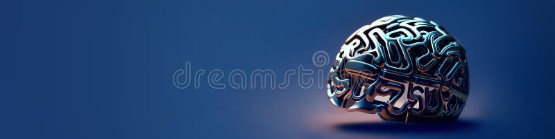 Ai Brain. Artificial Intelligence Stock Illustration - Illustration of ...