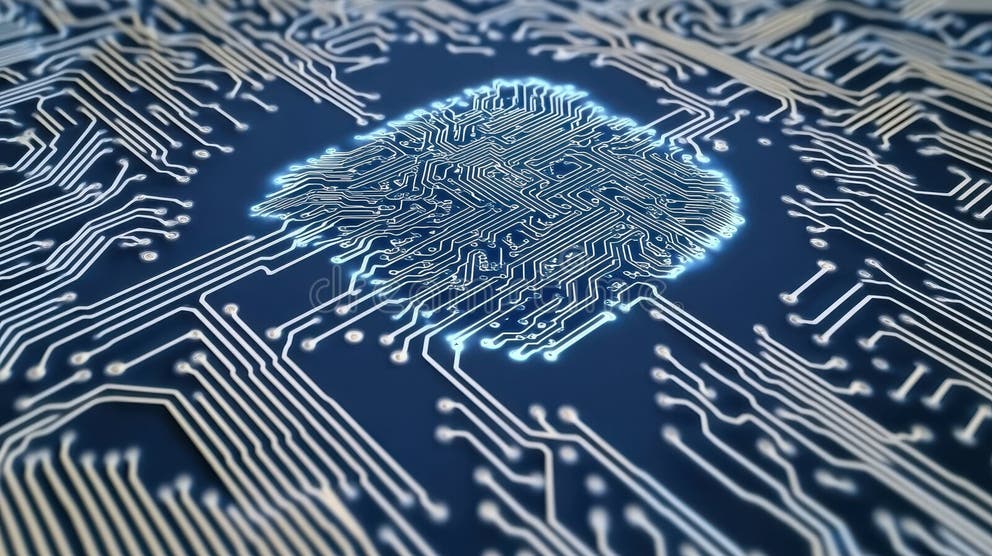 AI Brain Circuit Neural Network Integration in Technology and ...