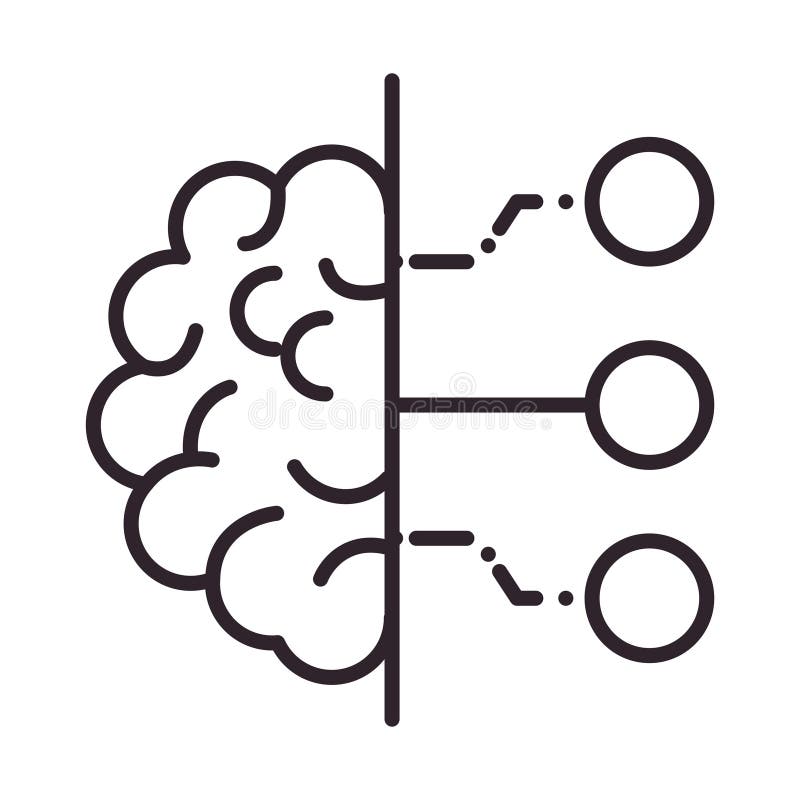 Brain electronic logo stock vector. Illustration of brain - 84135434