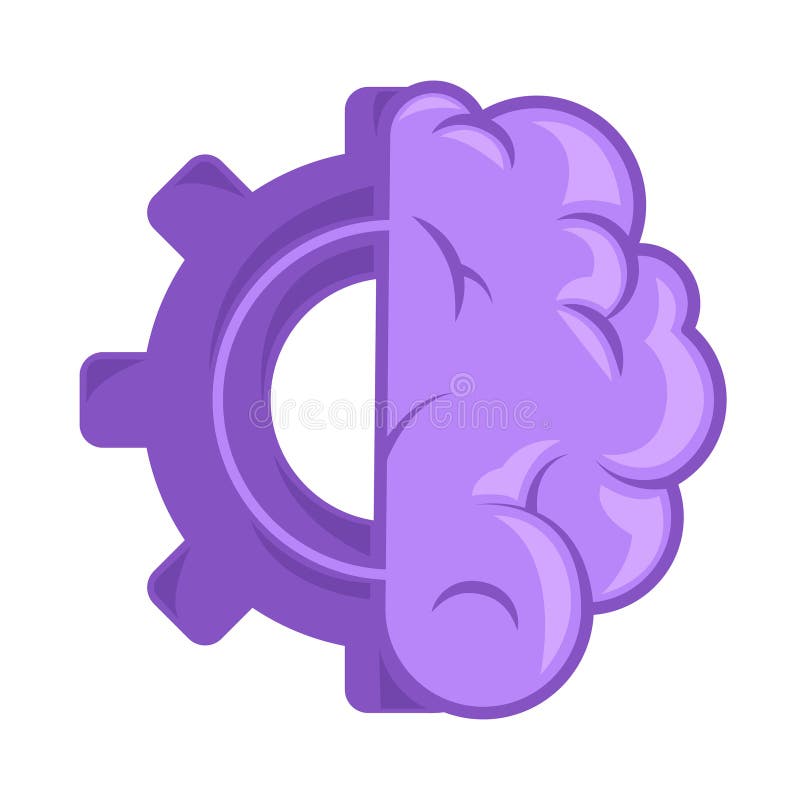 Brain, Gear, Logo, Mind, Gears, Logo Concept of Brain with Gears Icon ...