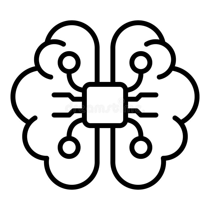 Ai Brain Icon, Outline Style Stock Vector - Illustration of cyber ... Ai Brain Icon, Outline Style Stock Vector - Illustration of cyber ...