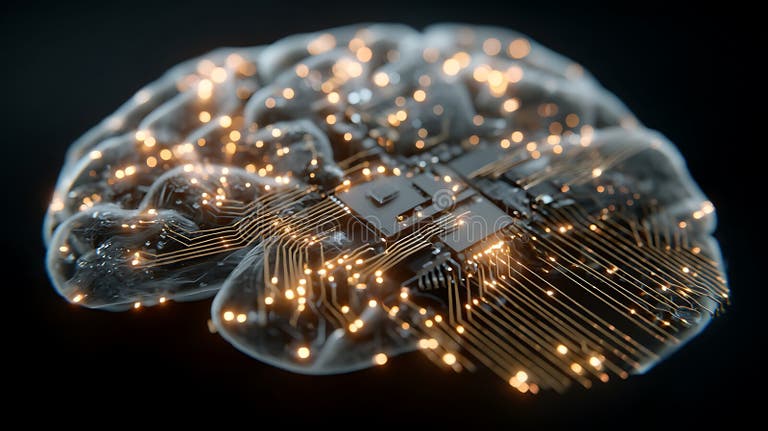 AI Brain with Integrated Microcircuits for Machine Learning Stock ...
