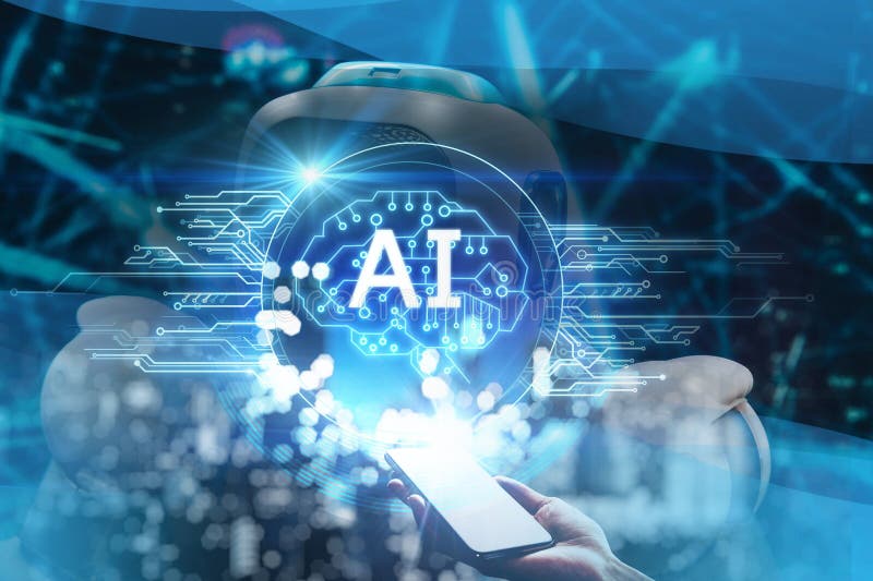 AI Brain Intelligent Ai Technology Digital Graphic Design Electronics ...