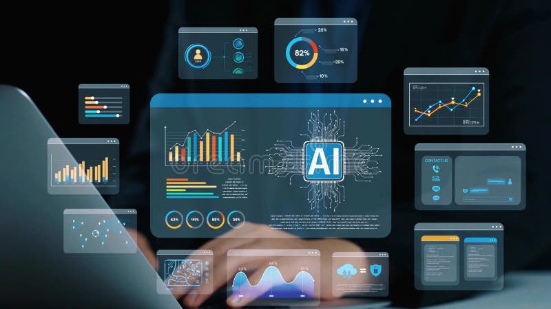 AI Brain Processing Data with Generative Artificial Intelligence Concept Elide Stock Video ...