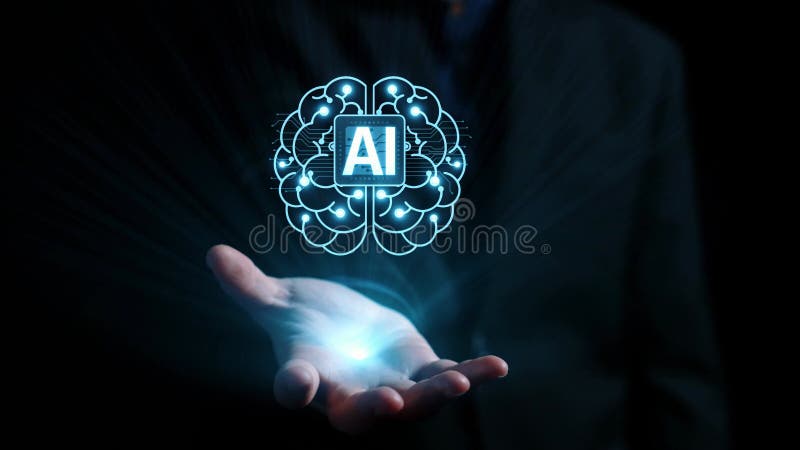 AI Brain Processing Data with Generative Artificial Intelligence ...