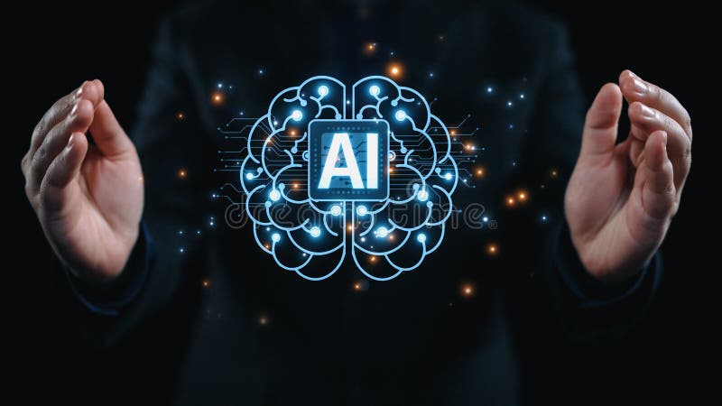 AI Brain Processing Data with Generative Artificial Intelligence ...