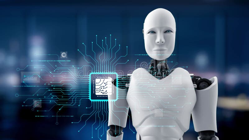 AI Brain Processing Data with Generative Artificial Intelligence ...