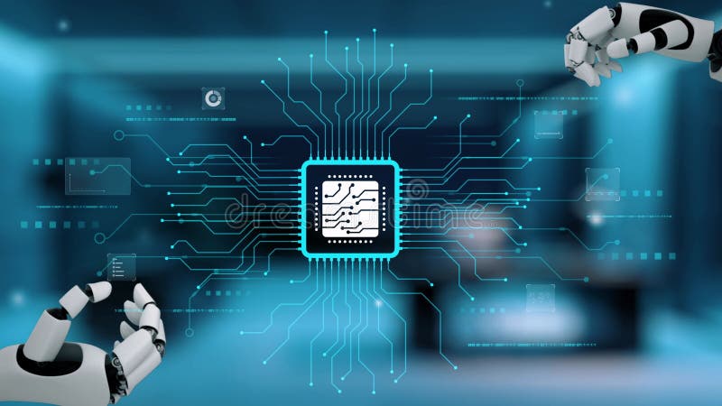 AI Brain Processing Data with Generative Artificial Intelligence Concept Epoch Stock Footage ...