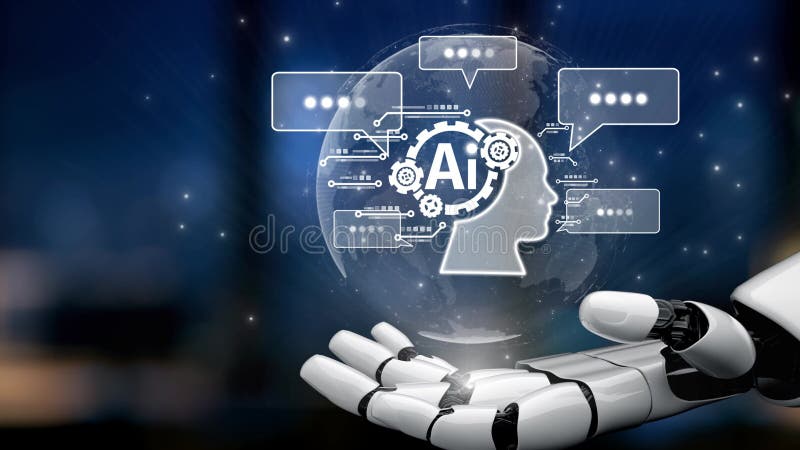 AI Brain Processing Data with Generative Artificial Intelligence Concept. Kernel Stock Footage ...