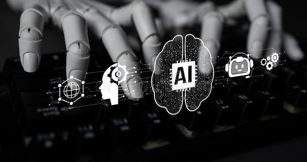 AI Brain Processing Data with Generative Artificial Intelligence ...