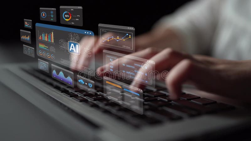 AI Brain Processing Data with Generative Artificial Intelligence Concept Muxer Stock Footage ...