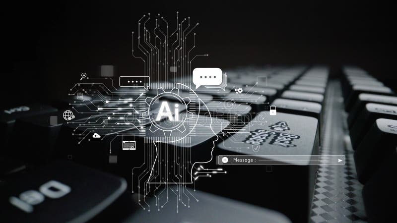 AI Brain Processing Data with Generative Artificial Intelligence Concept Muxer Stock Video ...