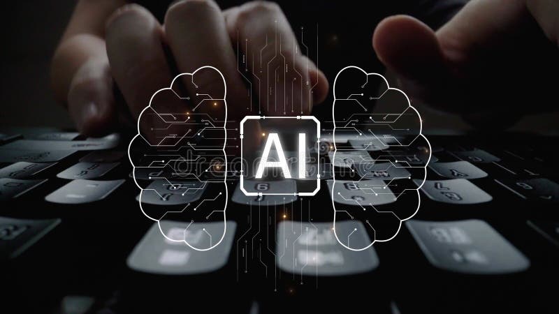 AI Brain Processing Data with Generative Artificial Intelligence Concept Muxer Stock Video ...