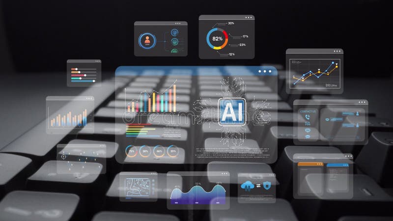 AI Brain Processing Data with Generative Artificial Intelligence Concept Muxer Stock Footage ...