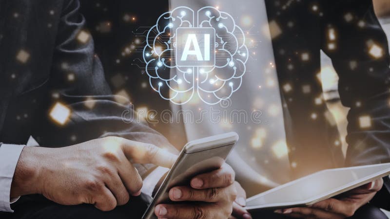 AI Brain Processing Data with Generative Artificial Intelligence Concept Muxer Stock Video ...