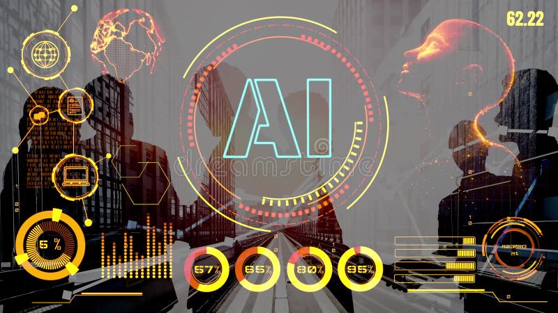 AI Brain Processing Data with Generative Artificial Intelligence Concept Thunk Stock Footage ...