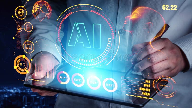 AI Brain Processing Data with Generative Artificial Intelligence ...